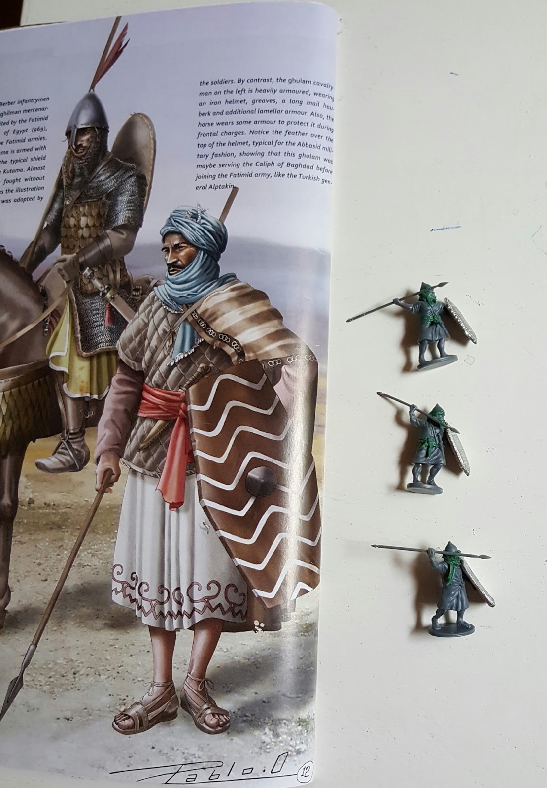 Kampfgruppe Engel: Berber infantry, greenstuffing work in progress