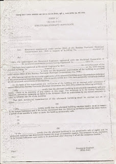 Format of Structural Stability Certificate of a Building reqd, by ...