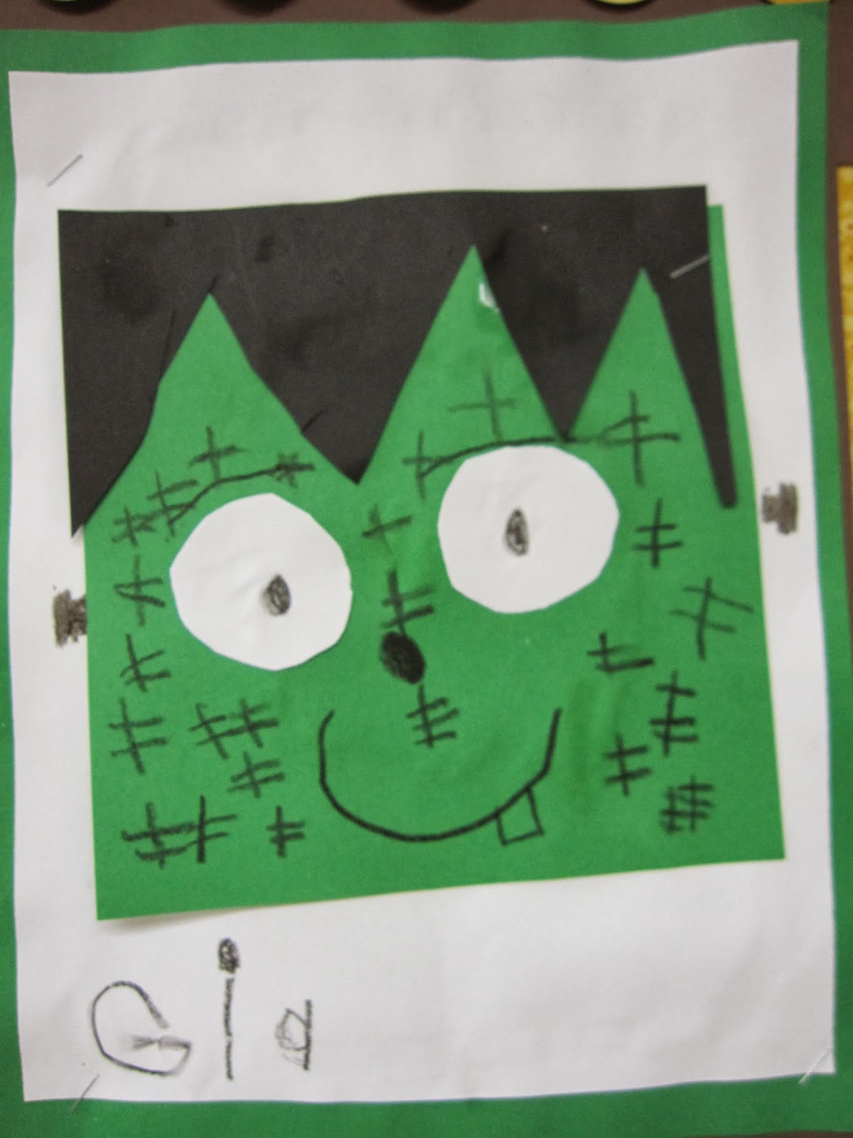 Preschool For Rookies: Happy Halloween: Frankenstein Craft