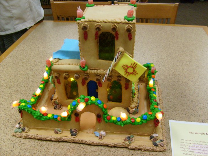 Adobe-inspired gingerbread house takes first place in campus competition
