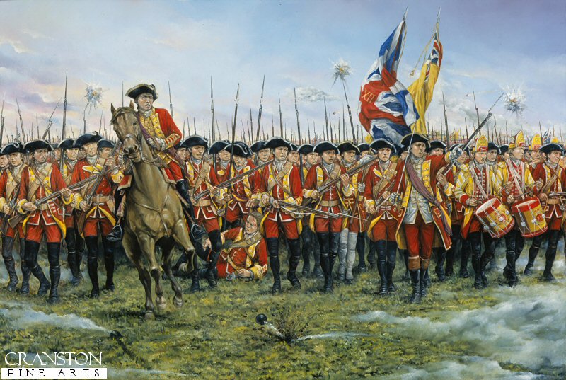 Wars of Louis Quatorze: The 12th (Suffolk Regiment) at the Battle of Minden. 1st August 1759 by ...