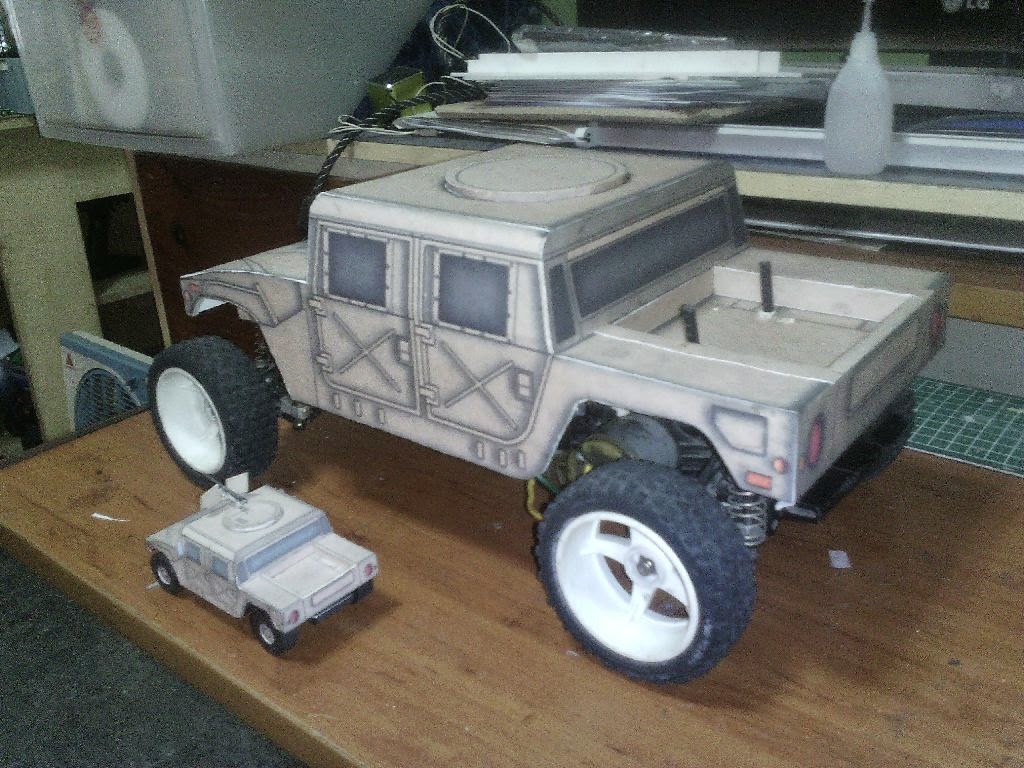 Humvee papercraft RC bodyshell - PaperModelers.com