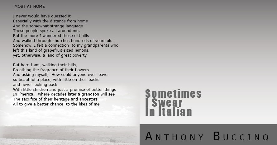 A Buccino Poem A Day: Sometimes I Swear In Italian