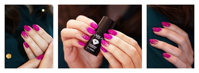 Fresja: Semilac 034 Mardi Gras. Idealna fuksja na paznokciach.