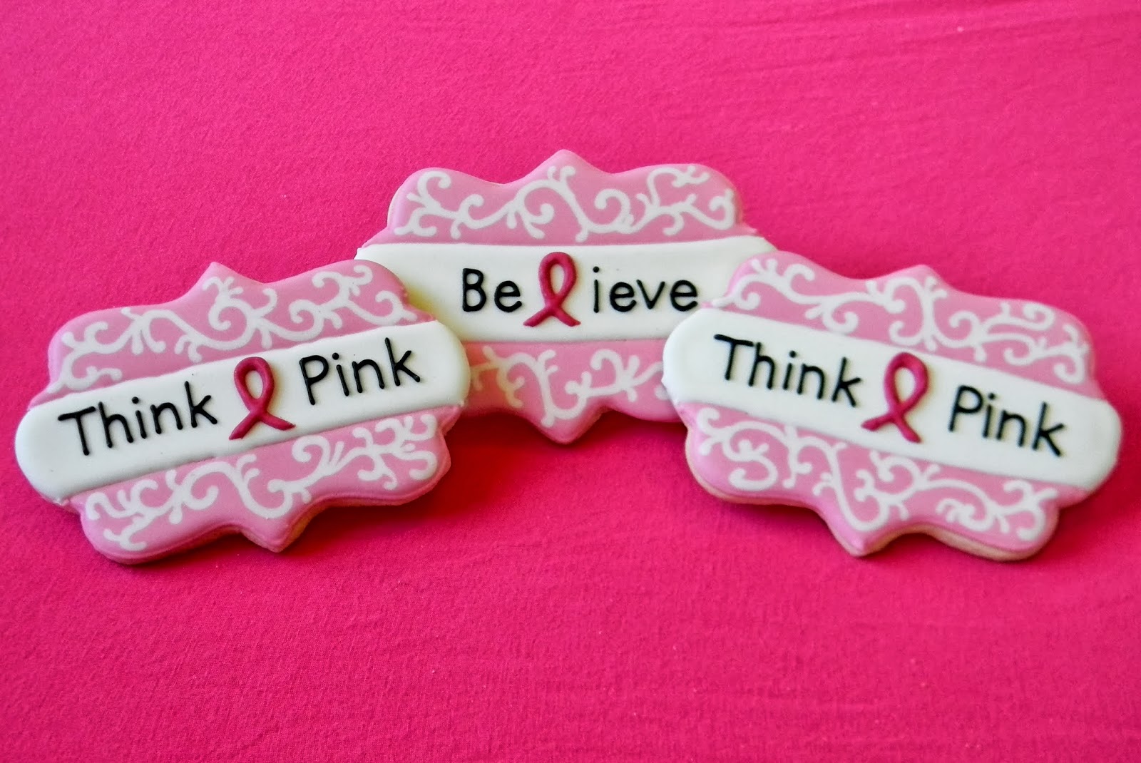 Sweet Melissa's Cookies: Breast Cancer Awareness Cookies