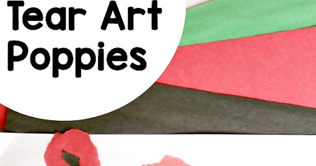 Tear Paper Art Veterans Day Craft | School Time Snippets