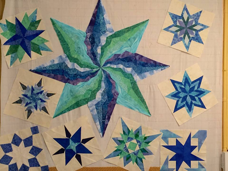 Quiltessa: Patchwork palette: Blue lagoon, new pattern