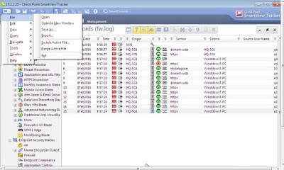 My Check Point CCSA Journal: Check Point SmartView Tracker