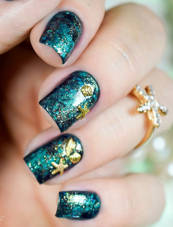 40+ Amazing Sea Nail Art Ideas