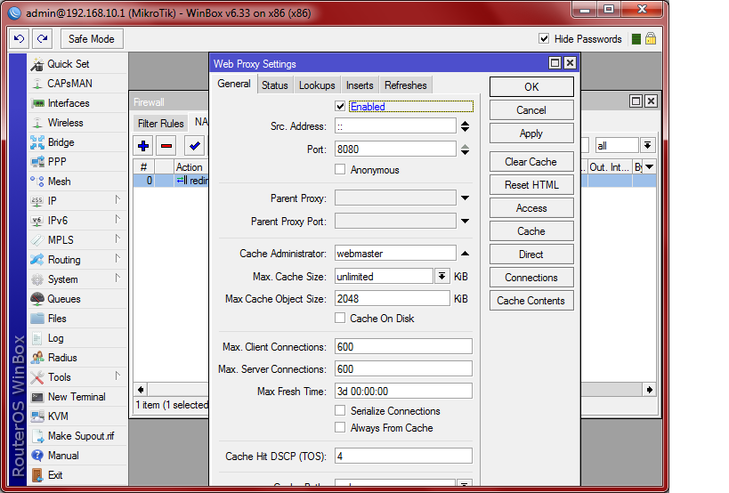 Exception Pada Firewall dan Web Proxy Menggunakan Mikrotik(Accepted ...