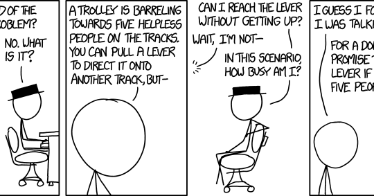 XKCD Isn't Funny: XKCD Isn't Funny - #1455 - TROLLEY PROBLEM