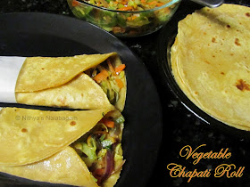 Nithya's Nalabagam : Vegetable Chapati Roll