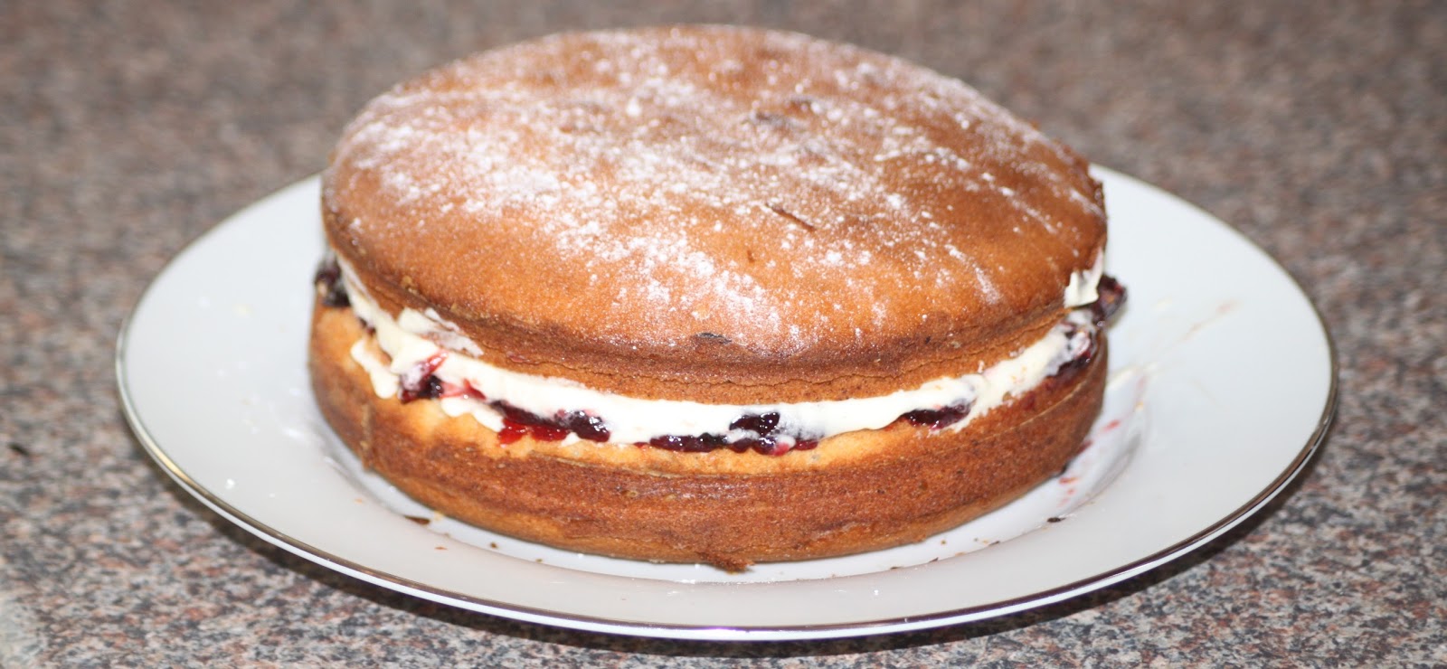 Lone Male In The Kitchen: Victoria Sponge With Jemma's Homemade Damson Jam