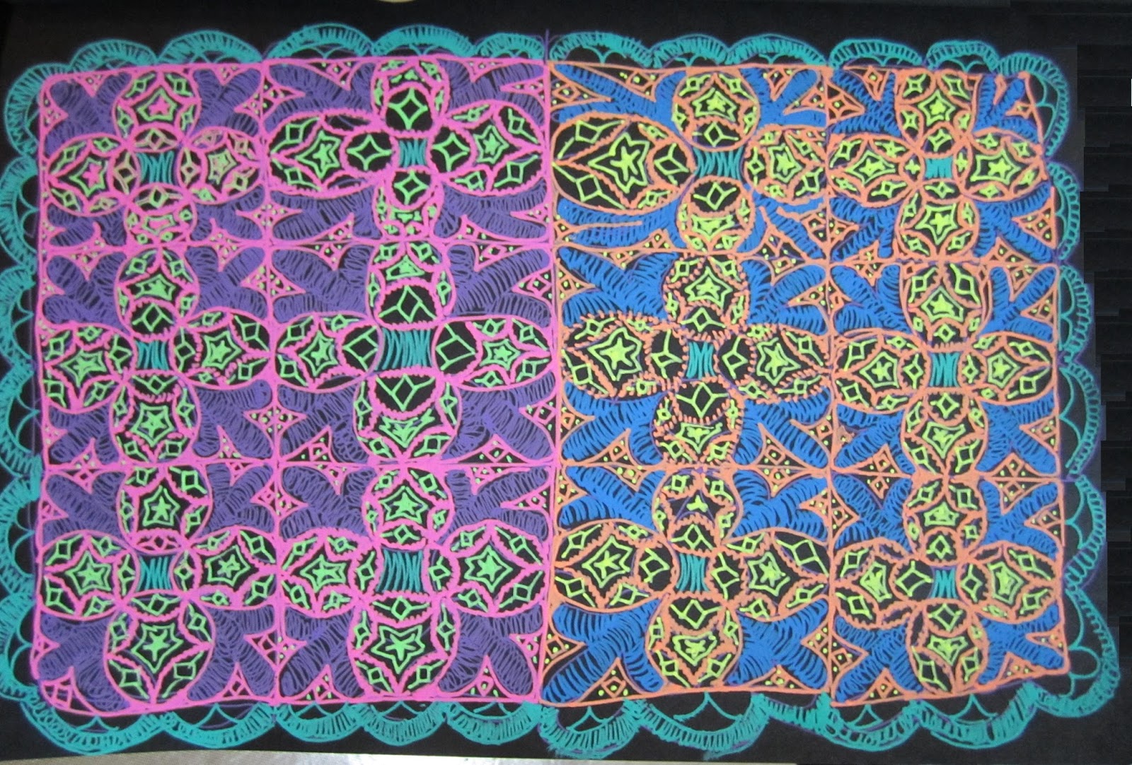 Layse - a New Tangle Pattern for 2016 #Zentangle #TanglePatterns # ...