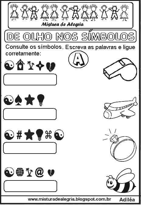 SÍMBOLOS PARA TRABALHAR NA EDUCAÇÃO INFANTIL - Mistura de Alegria