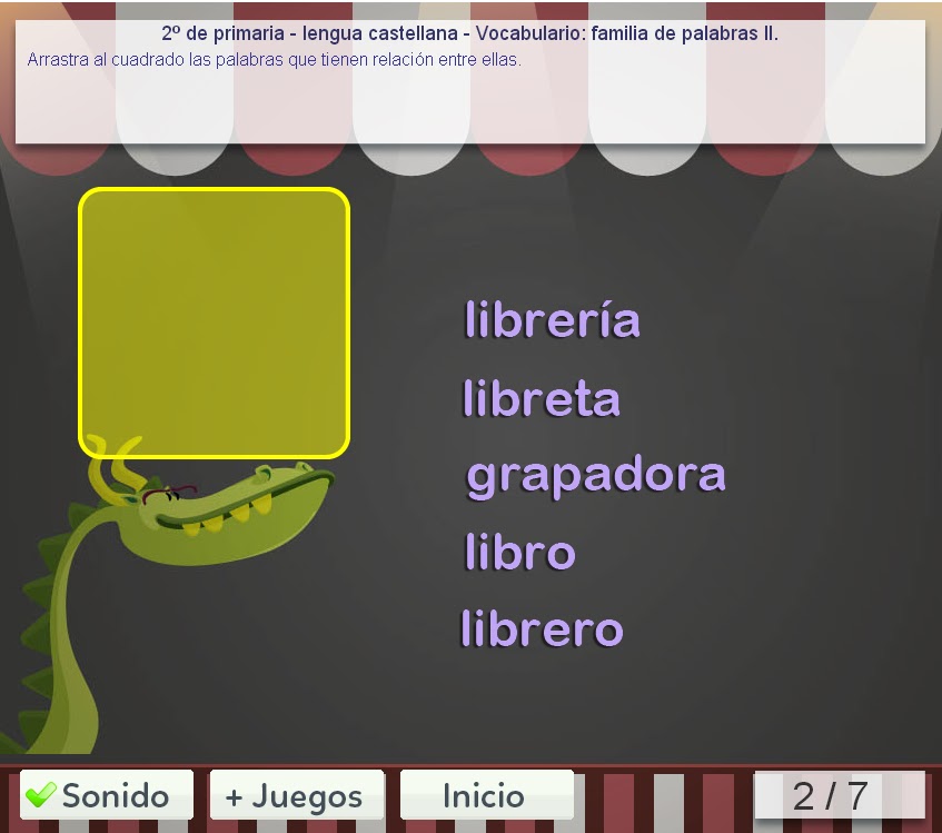 Year 4 A: JUEGO: Familia de palabras