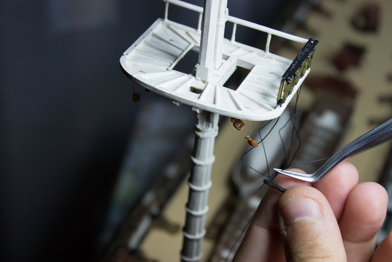 Sailing Ship Models: USS Constitution - Fore Mast