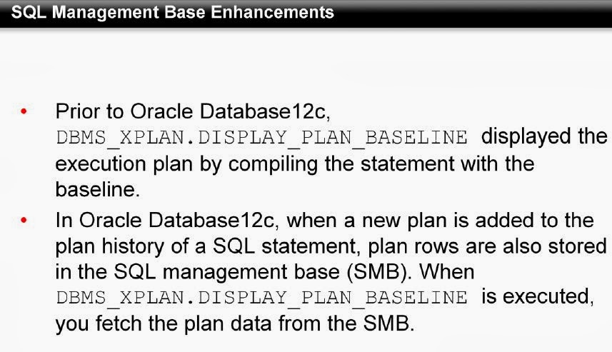 Oracle: SQL Tuning - Oracle 12c - What is New?