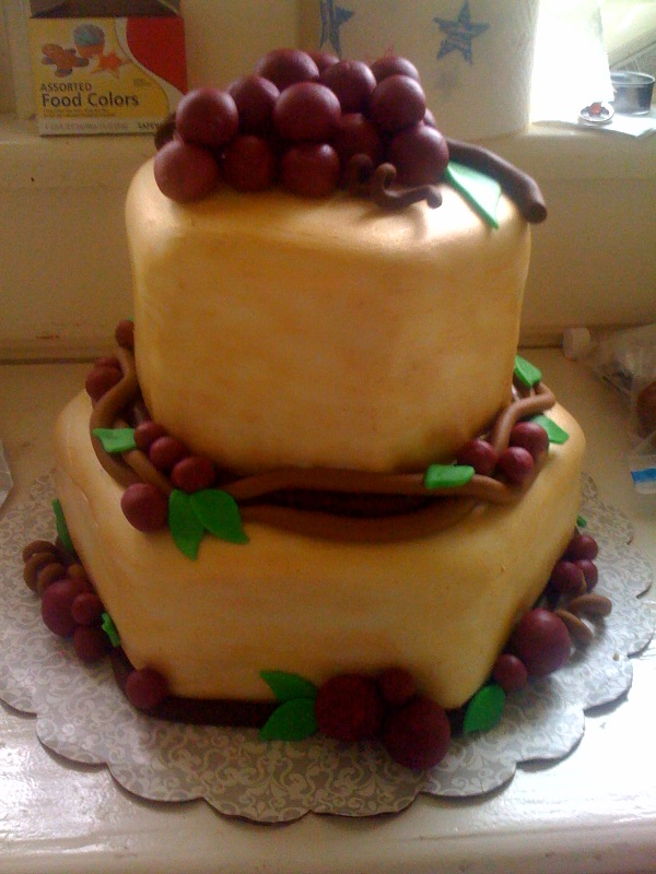 Stoked on Cake: Grandma's 92nd Birthday Grape Cake