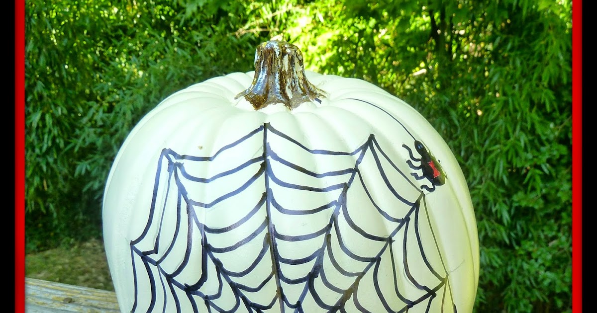 Make it easy crafts: Spider web Halloween pumpkin tutorial