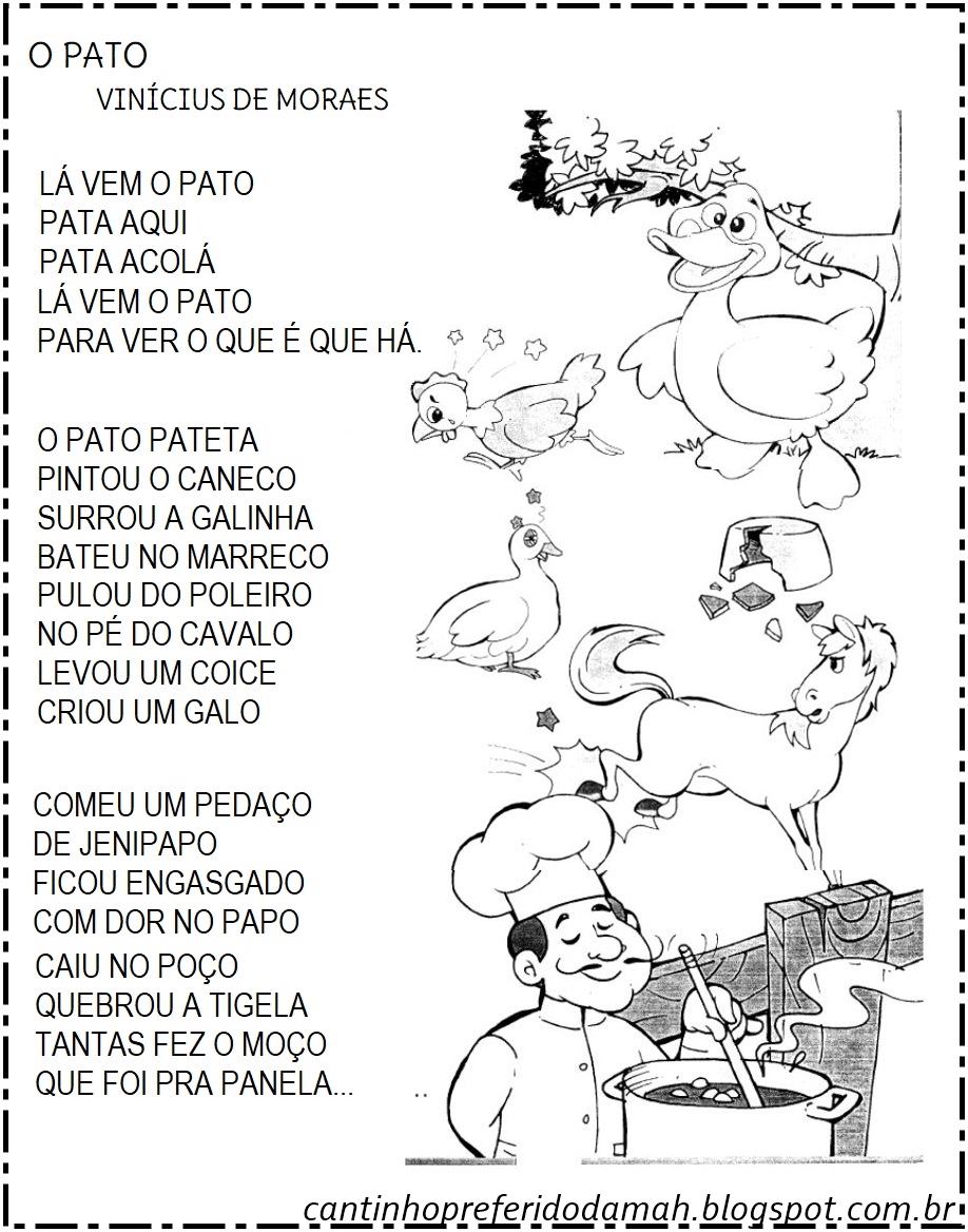 O Pato Vinicius De Moraes Letra - FDPLEARN