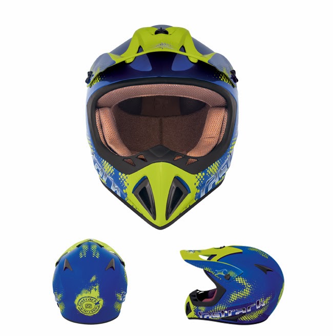 wu23: Fastrack HE01PR01 Purple Motocross Helmet
