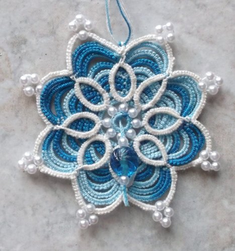 West Pine Creations: Turquoise Daisy Motif