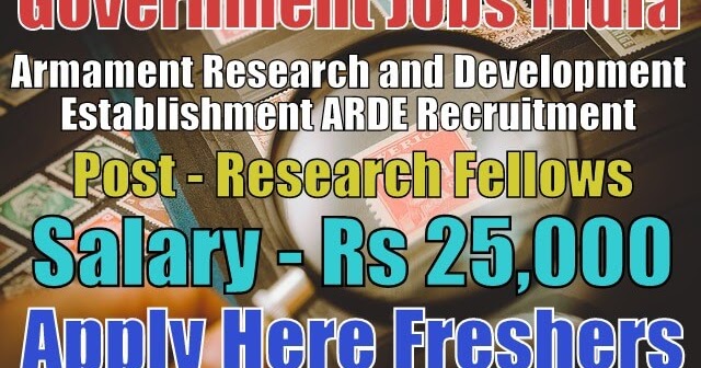 ARDE Recruitment 2018 for Research Fellows Apply Online Now ...