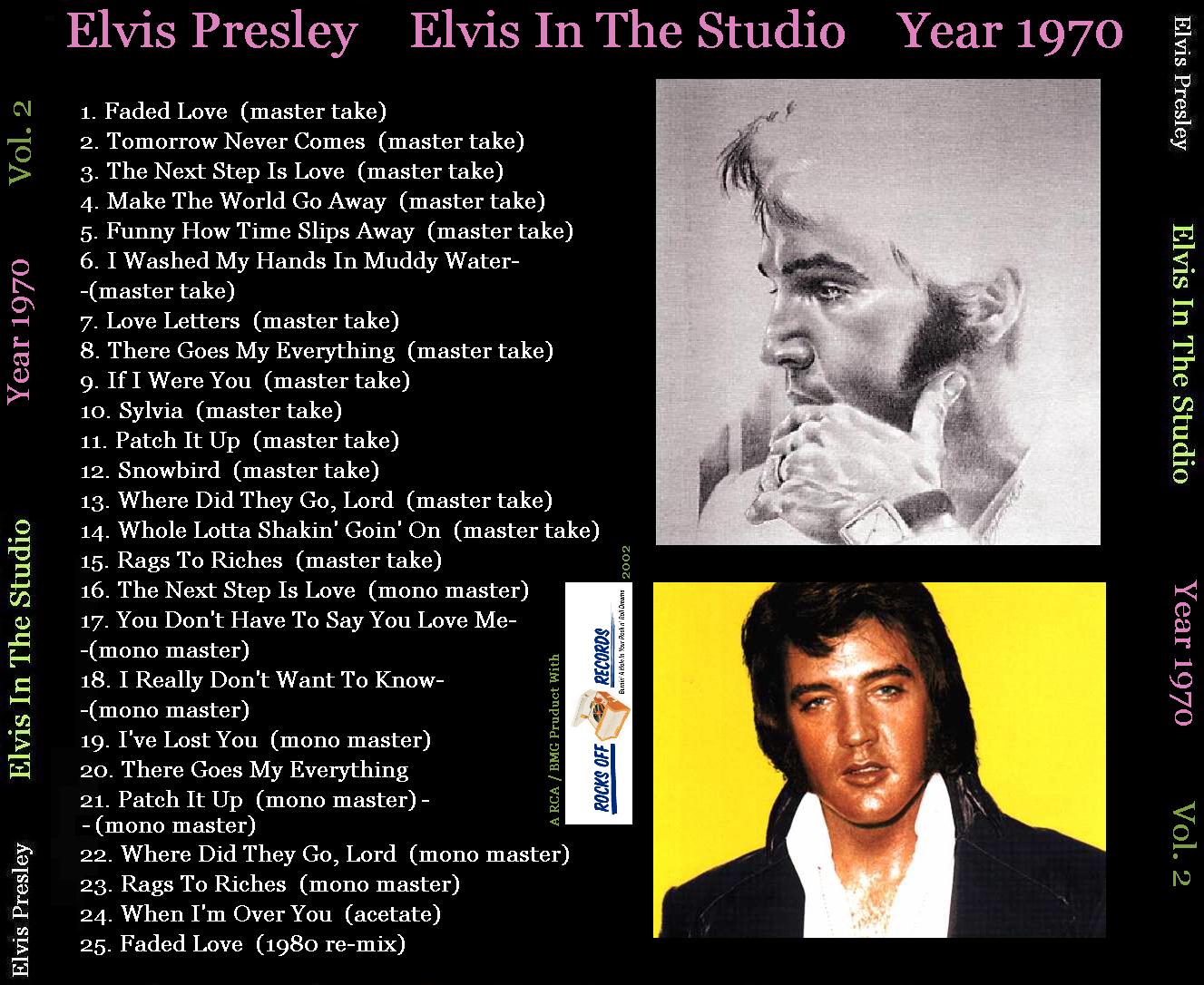 ELVIS JAR: - ELVIS IN THE STUDIO 1970 VOL. 2