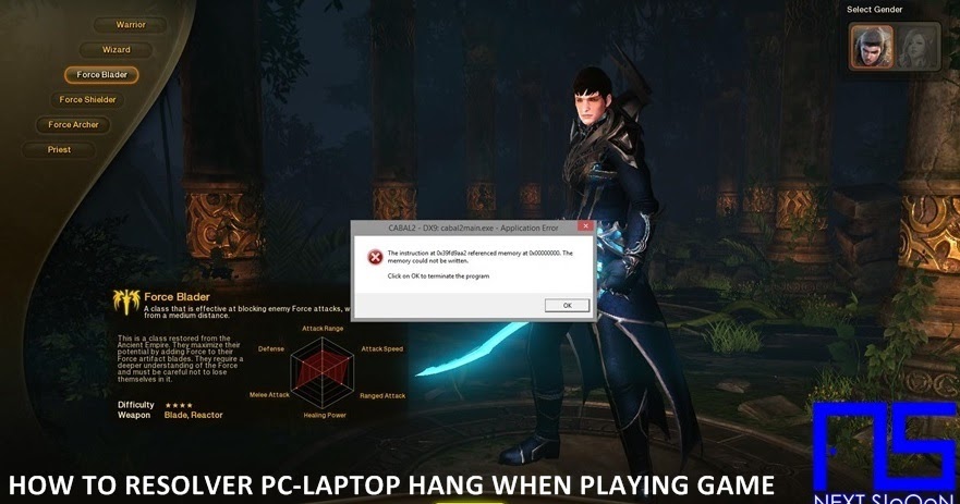 How to Resolve PC-Laptop Hang when playing Game - Next Siooon (NS)