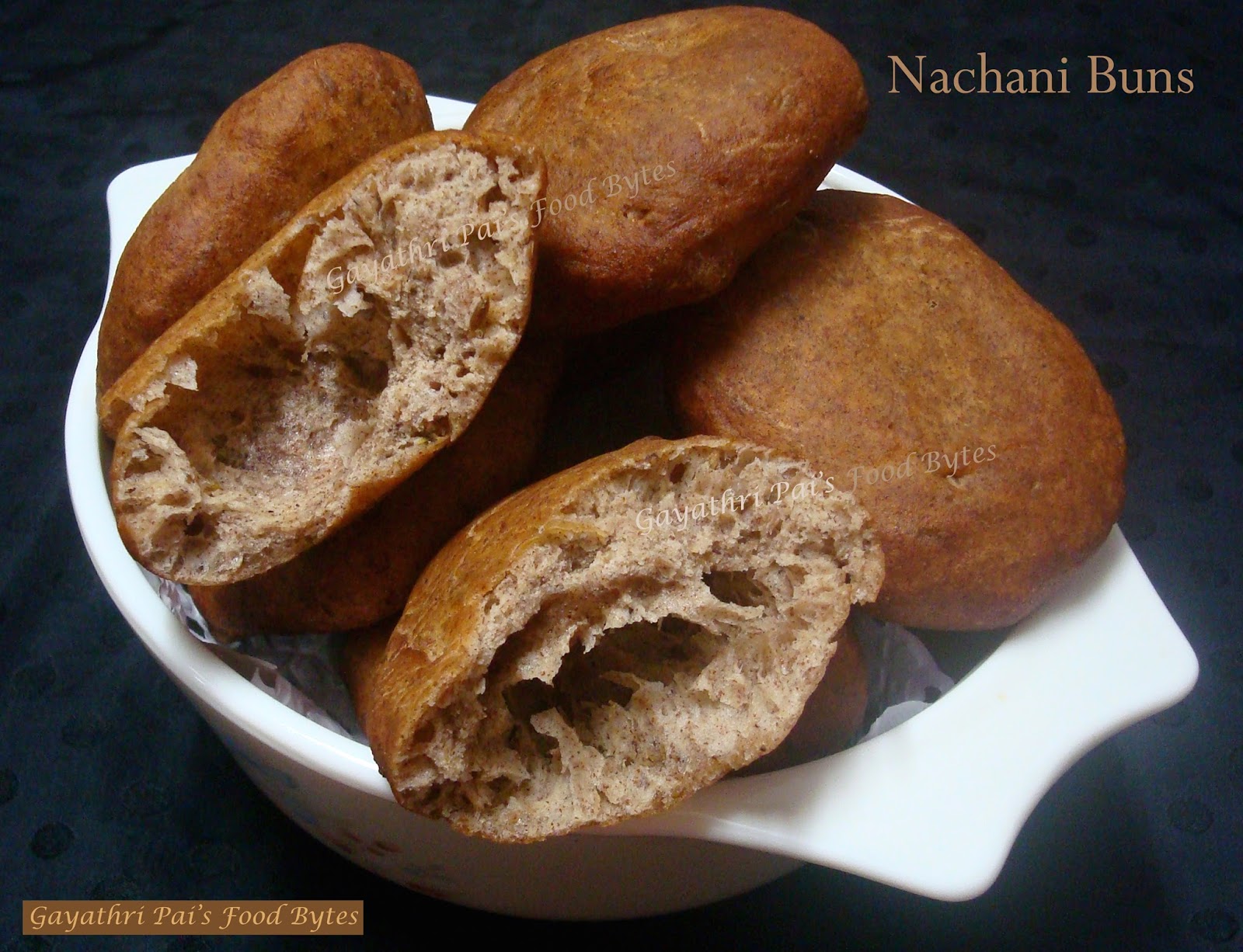 Gayathri Pai's Food Bytes: Nachani Banana Mangalore Buns (Mangalore ...