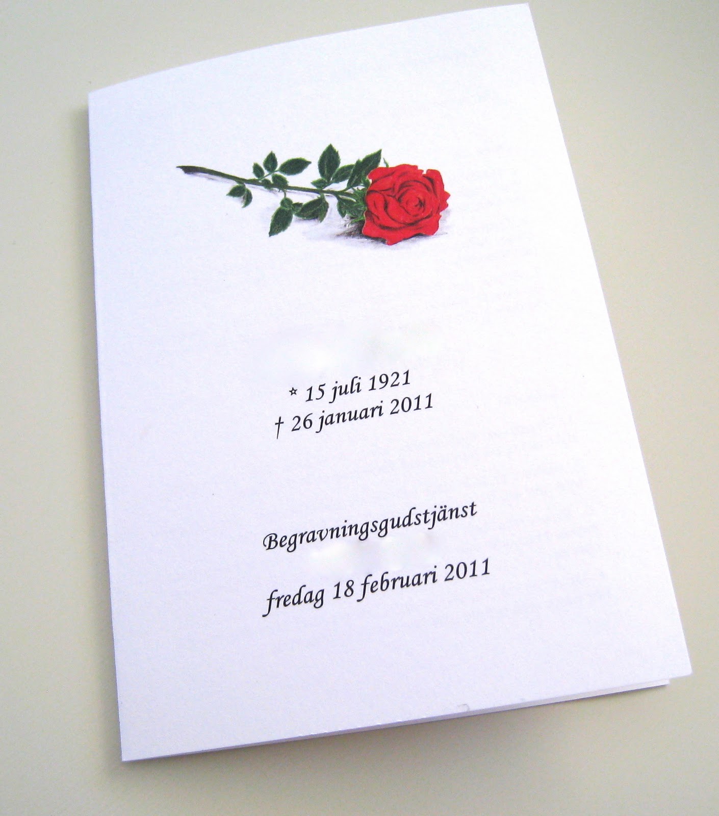 En svensk tiger i Oslo - och lite varstans: Begravning