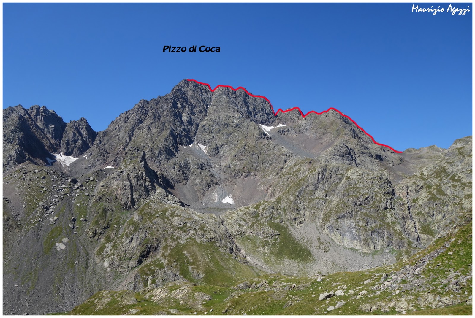 maurizio agazzi portfolio: Pizzo di Coca - Cresta Nord