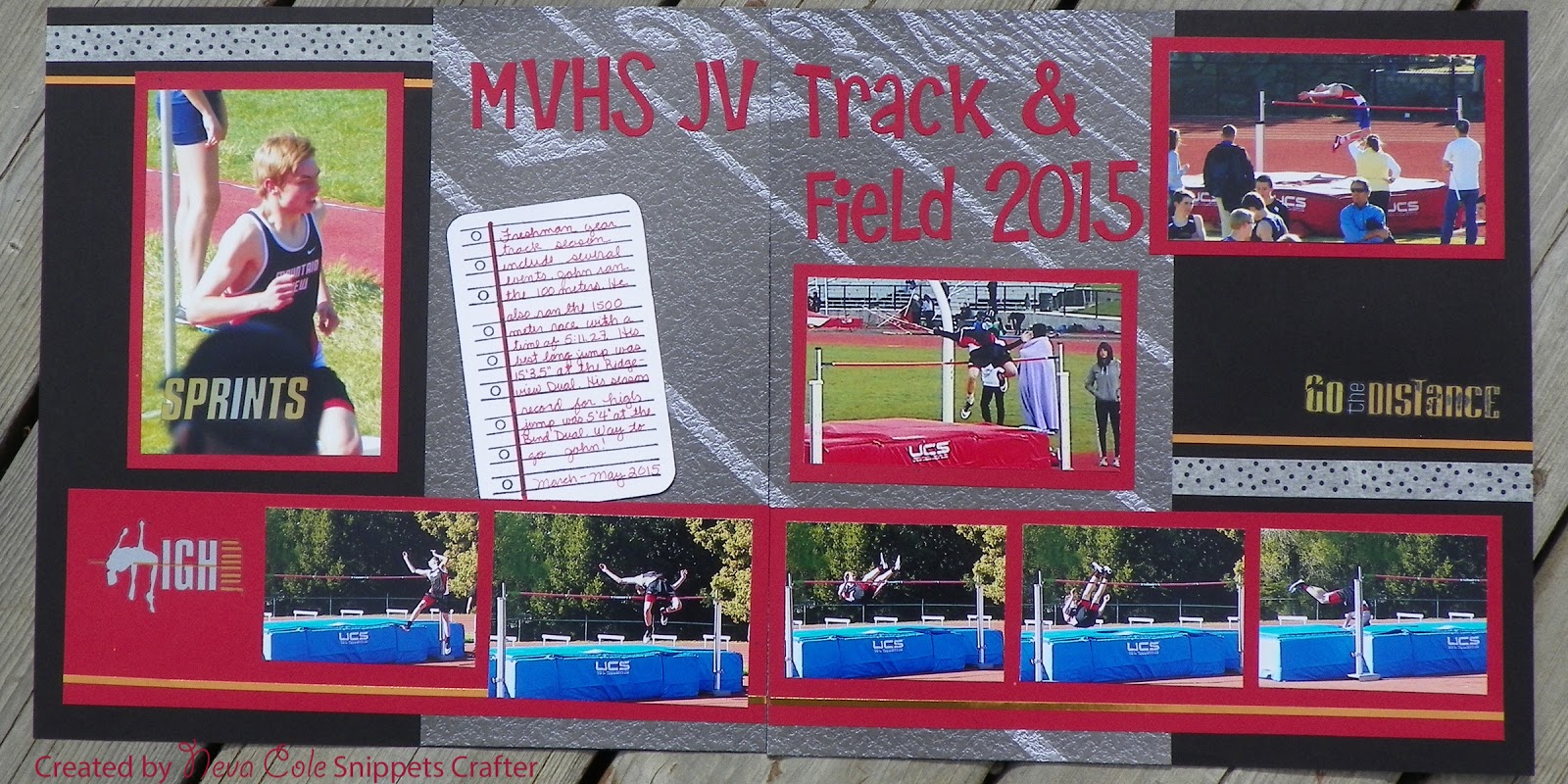 Finding Snippets of Time to Craft: JV Track and Field for my son