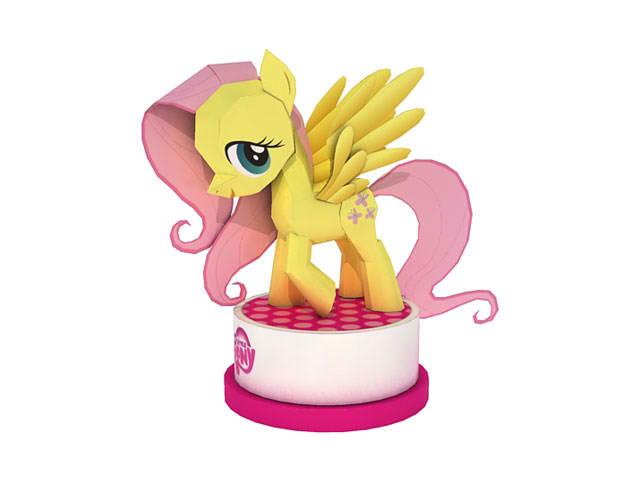 Fluttershy - My Little Pony Papercraft | Papercraft Paradise ...