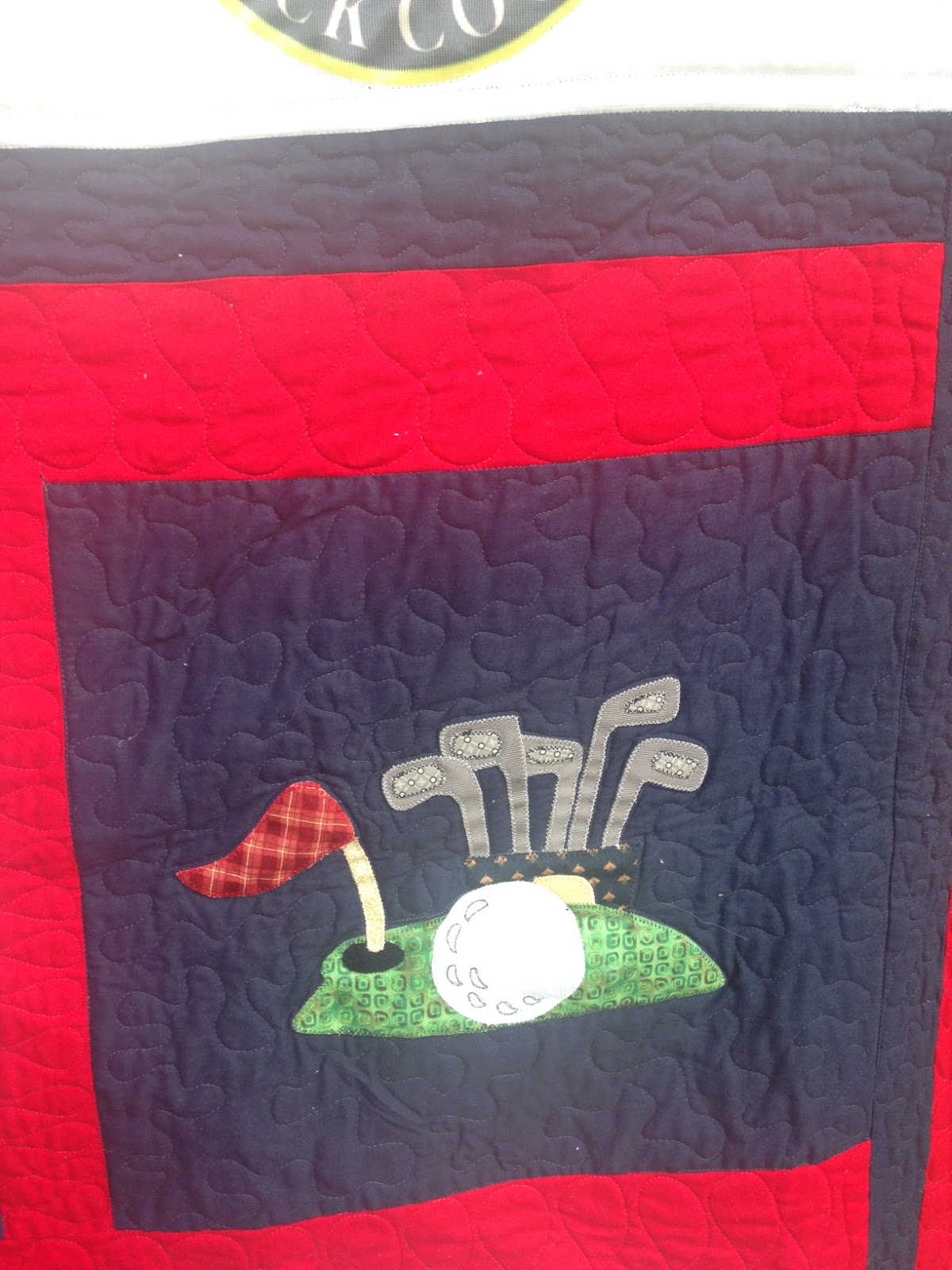 Black Hat Quilter: My Golf Quilt