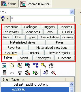 oracleworld: Setting Schema Browser in Toad