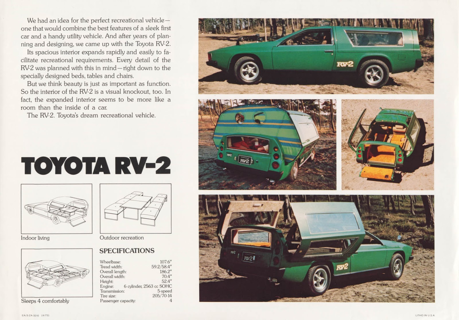Wayward Ben: 1973 Toyota RV-2 concept camping car