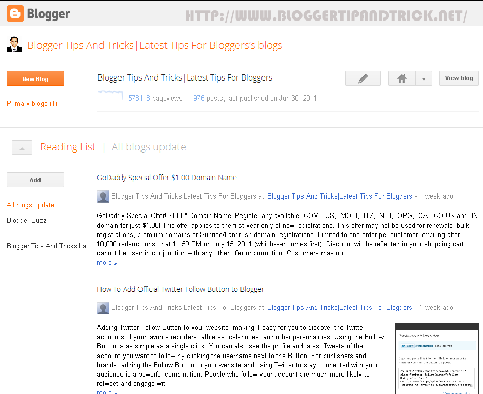 Blogger's New Interface Now Available for All Draft Users | Blogger Tips and Tricks