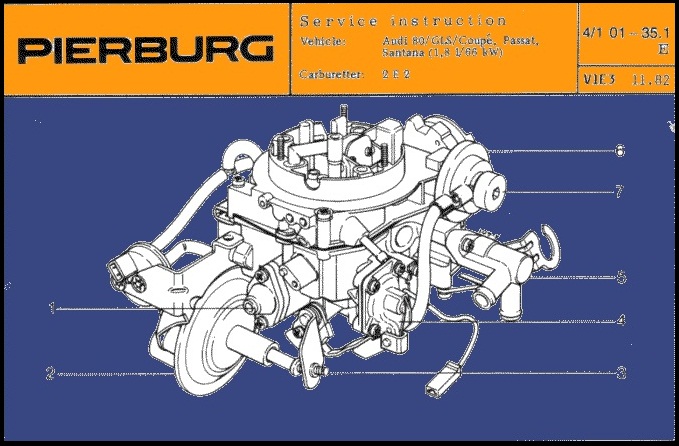 Scirocco-Heaven: Pierburg 2e2 carburettor, Fast Idle, stalling and waxstat.