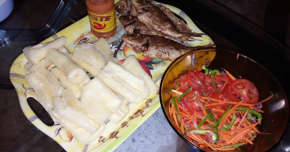 MIHOGO YA KUCHEMSHA NA SAMAKI WA KUKAANGA(BOILED CASSAVA WITH FRIED ...