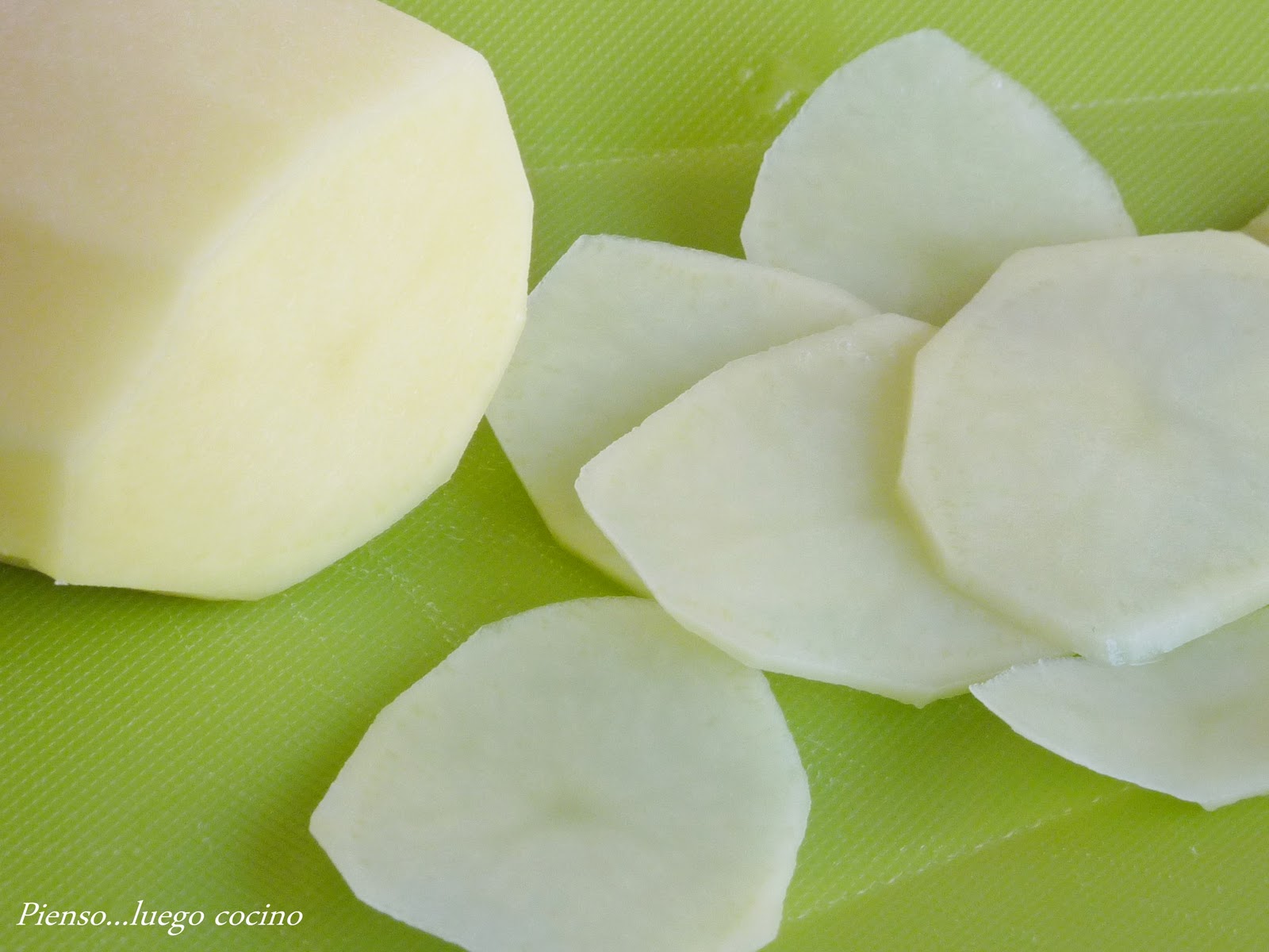 Pienso...luego cocino: Diferentes cortes de patata