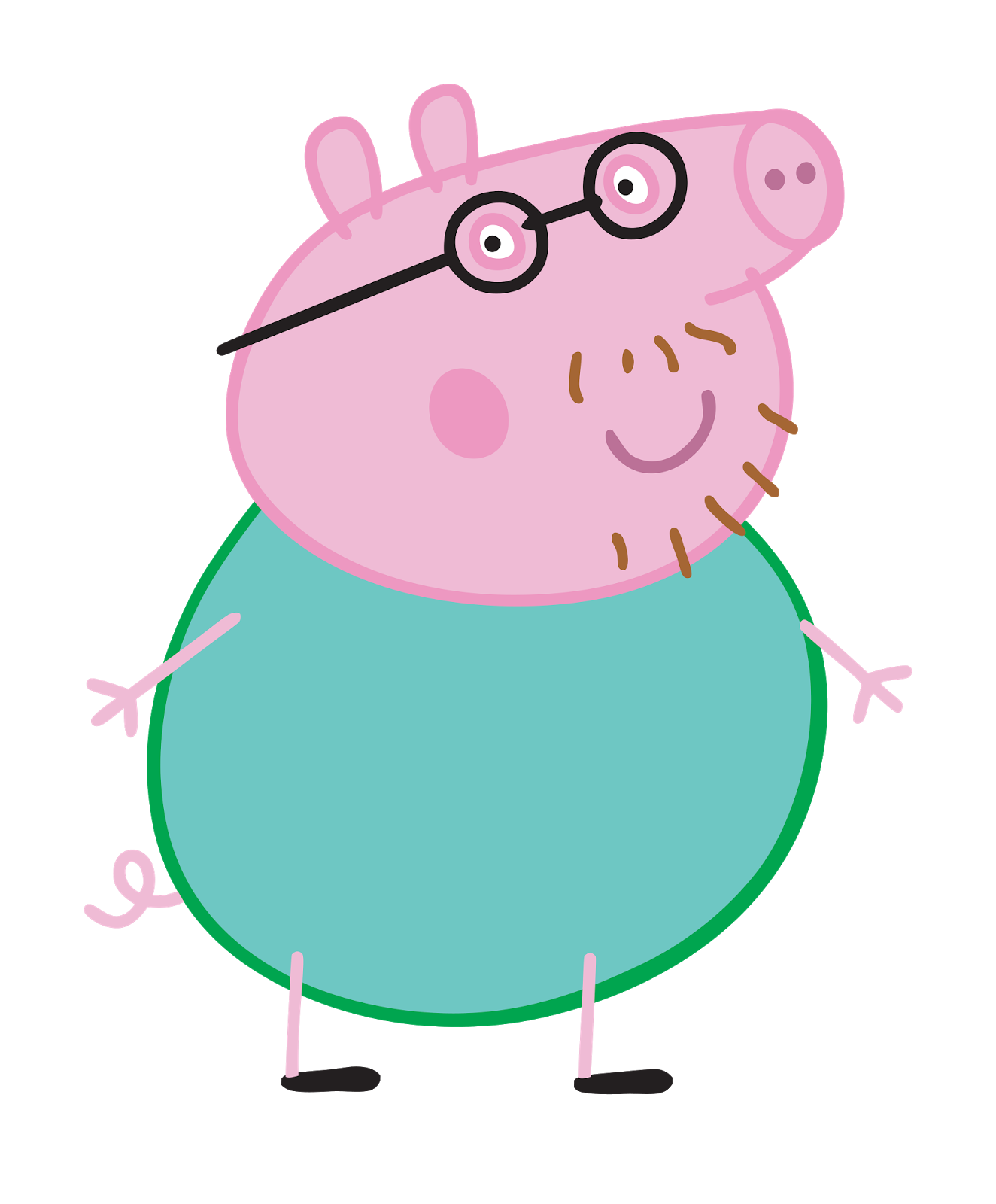 Imagem PNG Papai Pig - Peppa Piga em alta resolução