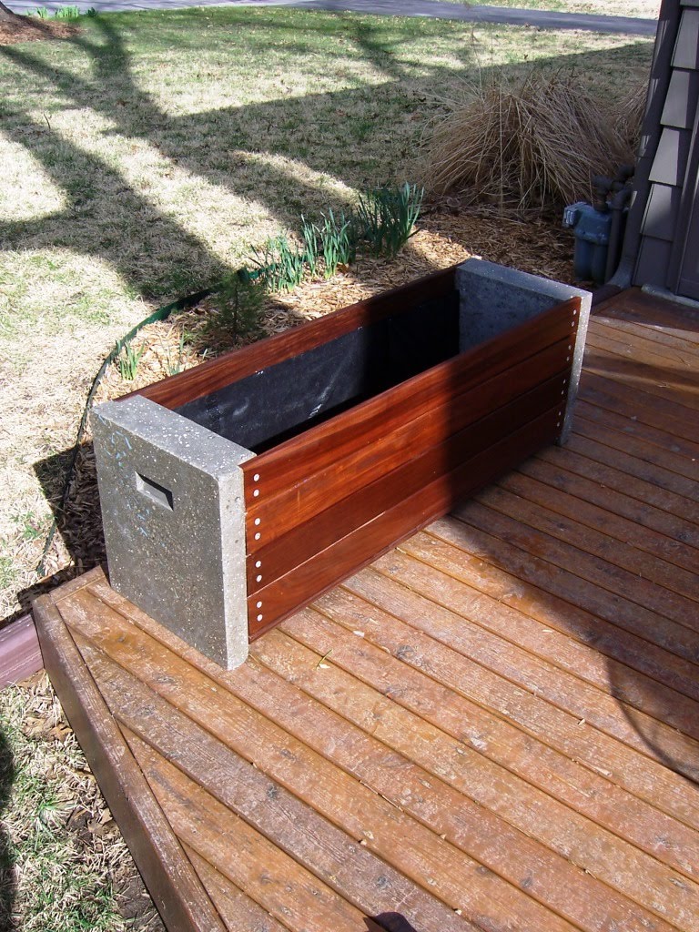 Raised Bed Garden Ideas: Cast Concrete Raised Bed Garden Ideas