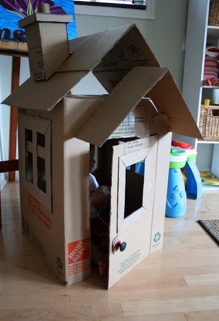 How to Make a Cardboard House For a School Project - Printing Digital Art