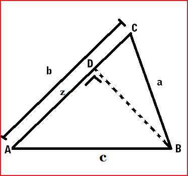 Rumus Dalil Proyeksi Pada Segitiga Lancip
