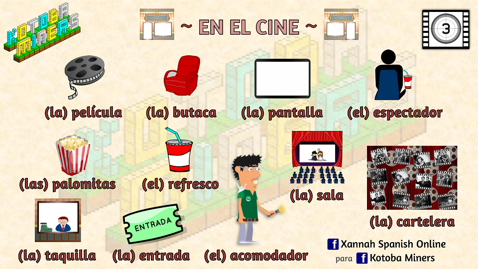 Xannah Spanish Online: LexImagen: en el cine
