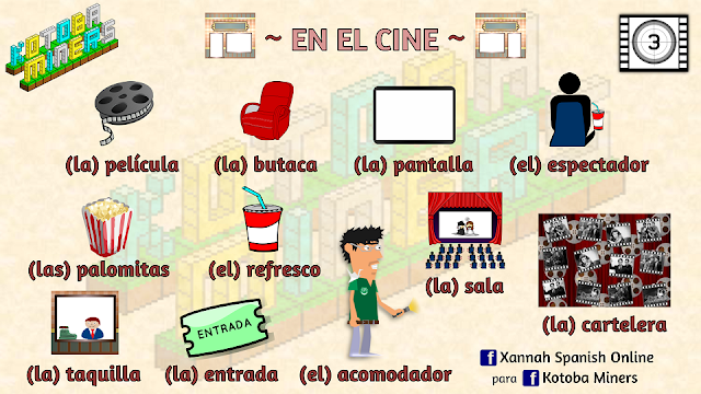 Xannah Spanish Online: LexImagen: en el cine