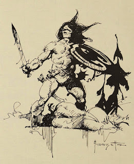 Cap'n's Comics: Frank Frazetta Sketch