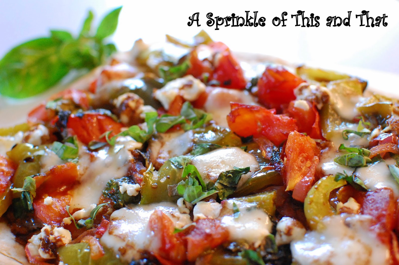 A Sprinkle of This and That: Farmer's Market Veggie Pizza